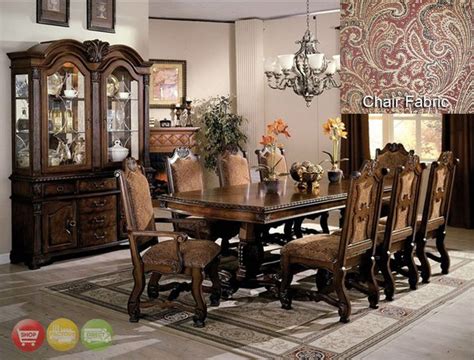 Neo Renaissance Formal Dining Room Furniture Set With Optional China