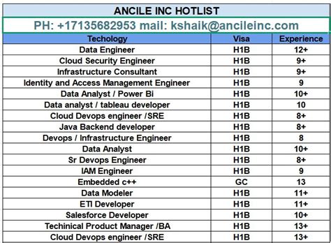 Ancile Dataengineer Iamengineer Dataanalyst Devops Tabule Sre Javadeveloper Backened