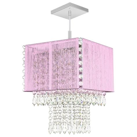 Pendente Marrycrillic Clearfio Rosa Com Cristal Acrílico Carrefour