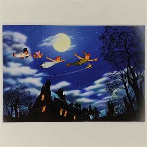 Peter Pan Postcard Art Of Disney Collection Tinkerbell Wendy Tinkerbell