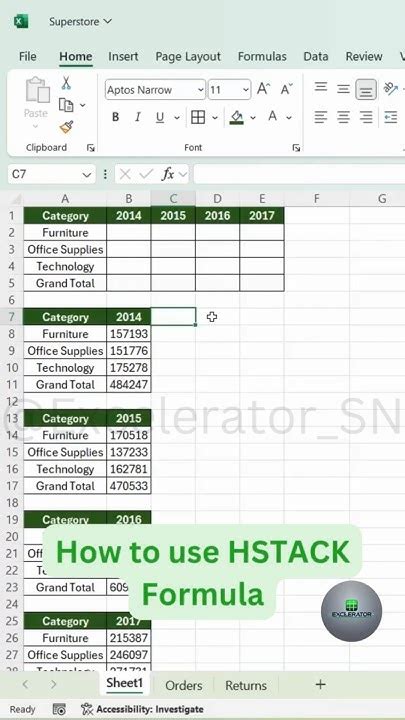 Hstack Formula In Excel Combine Arrays Horizontally Like A Pro Exceleratorsn Excel