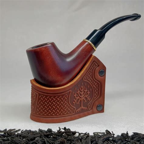 Wood Pipe Stand Rack Holder For Tobacco Smoking Pipes