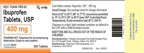 Ibuprofen Package Insert Prescribing Information