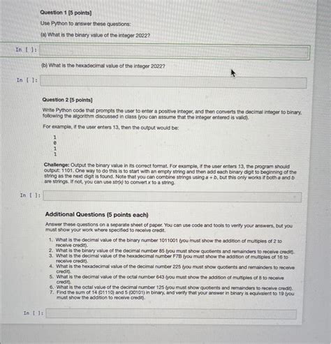 Solved Question 1 5 Points Use Python To Answer These