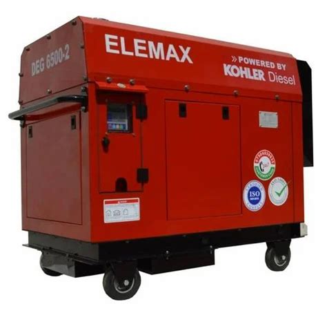 5 Kva Portable Diesel Generator Elemax Deg 6500 Water Cooled At Rs