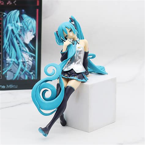 Sf Hatsune Miku Anime Figure Kawaii Pink Dress Swimsuit Pvc Action
