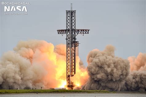 Spacex Starship Booster Survives Record Breaking 31 Engine Static Fire
