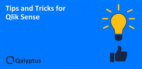 Tips And Tricks For Qlik Sense Qalyptus Blog