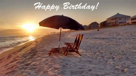 Happy Birthday Beach Sunset