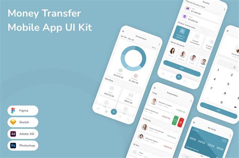 转账手机应用app Ui Kit Fig Psd Sketch Xd 云瑞设计