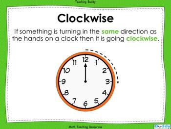Clockwise And Anti Clockwise By The Teaching Buddy TPT