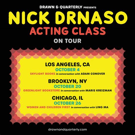 Acting Class Drawn And Quarterly