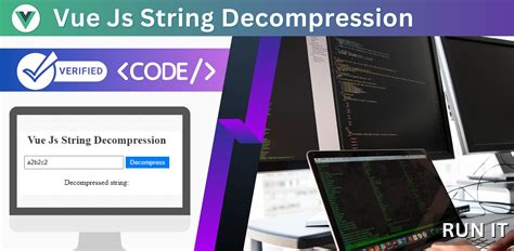 Vue Js Compress Decompress String Javascript Example