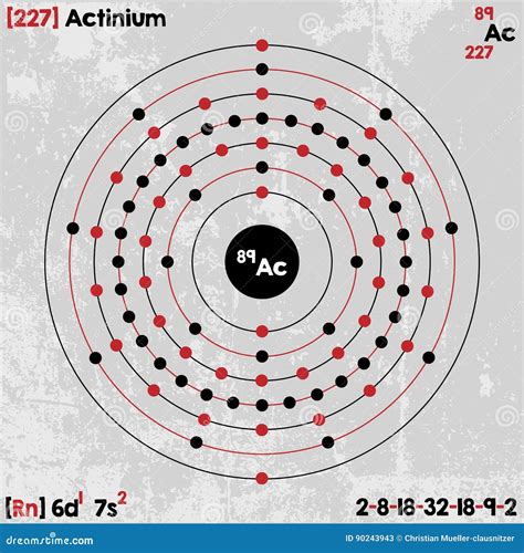 Element Of Actinium Stock Vector Illustration Of Science 90243943