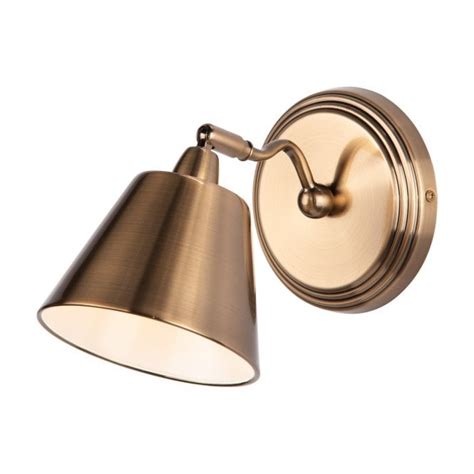Kempton Antique Brass Wall Light Lighting Company