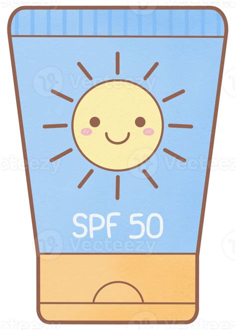 Cute Light Blue Packaging Sun Screen Lotion 59886306 Png