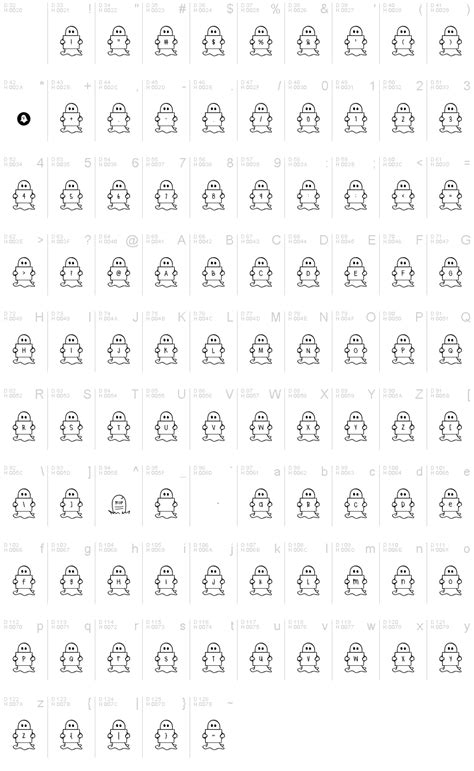 Spooky Ghost Letters Font Fonts U Com