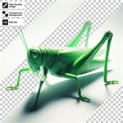 A Green Frog With A Picture Of A Green Grasshopper Premium Ai Generated Psd