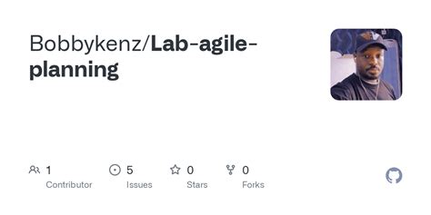 GitHub Bobbykenz Lab Agile Planning