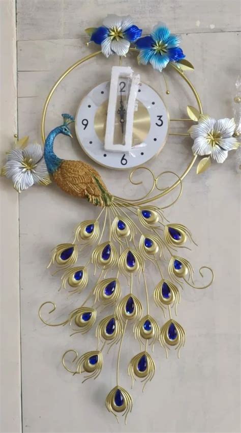 Peacock Design Metal Wall Clock Size 10 Inch Clock Diameter At Rs 7999 Piece In Bengaluru