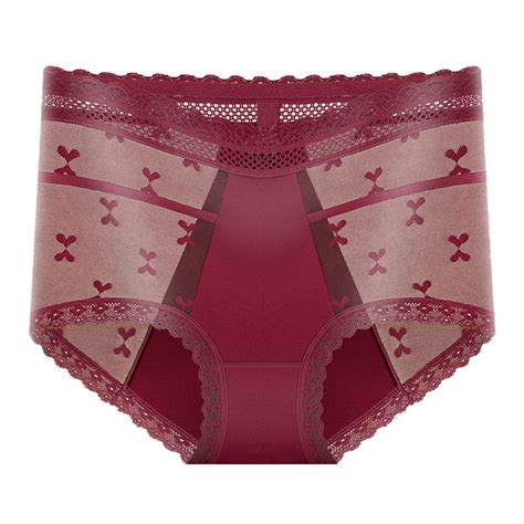 Taqqpue Womens Underwear High Waist Sexy Lace Underwear Soft Breathable