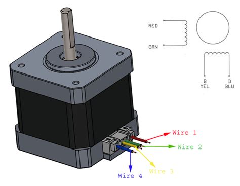 Stepper Motor Pinout 4 Wire
