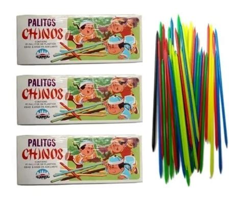 Juego De Palitos Chinos Chateau 3 Cajitas Con 41 Palitos Mercadolibre