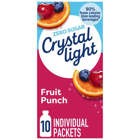 Crystal Light Fruit Punch On The Go Powdered Drink Mix Packets Shop