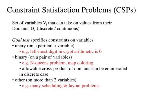 Ppt Constraint Satisfaction Problems Csps Powerpoint Presentation