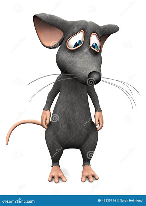 Sad Crying Mouse Cartoon Vector 80596979