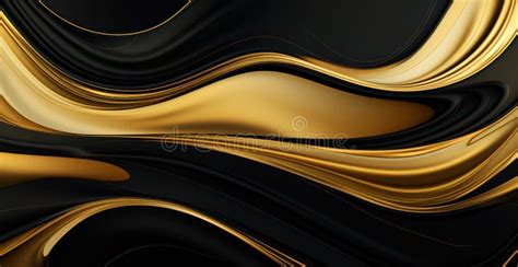 Luxurious Golden And Black Abstract Background Stock Illustration Illustration Of Synthography