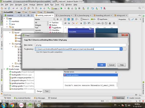 Android No Options Appear When You Paste A Picture Inside Drawable Folder Stack Overflow