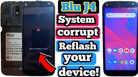 Blu J4 J170eq System Corrupt Reflash Your Device Umt Youtube