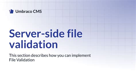 Server Side File Validation Umbraco CMS