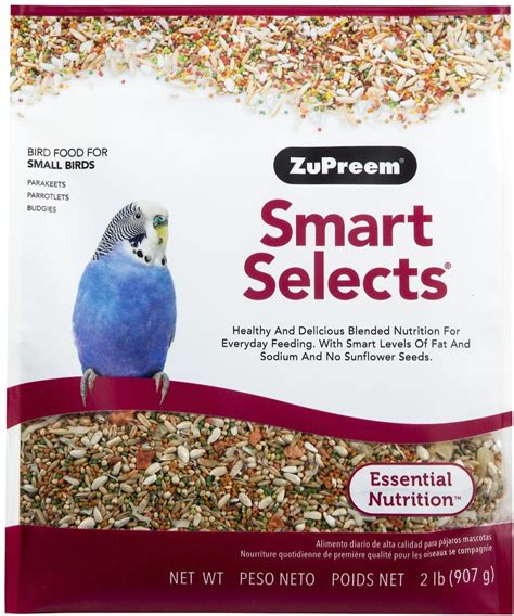 Zupreem Smart Selects Parakeets 2lbs Todd Marcus Bird Exotic