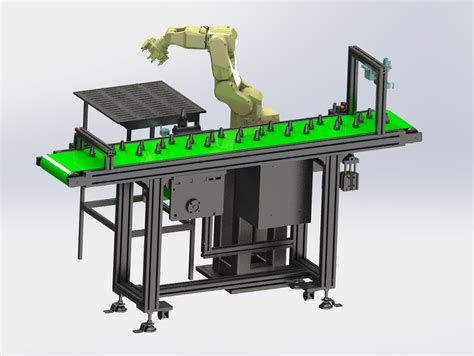 Automatic Loading And Unloading Machine 3d Model 48 Sldas 3ds Fbx
