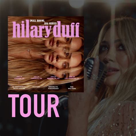 Hilary Duff In Tour Hilary Duff