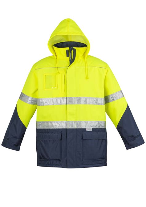 Syzmik Mens Storm Reflective Taped Hi Vis Waterproof Jacket Zj350