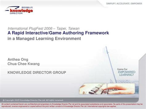 Ppt A Rapid Interactivegame Authoring Framework Powerpoint Presentation Id43792
