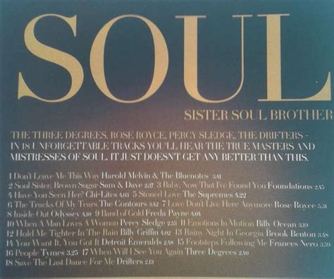 Randb Soul Sister Soul Brother Various Artists 2002 R For Sale In