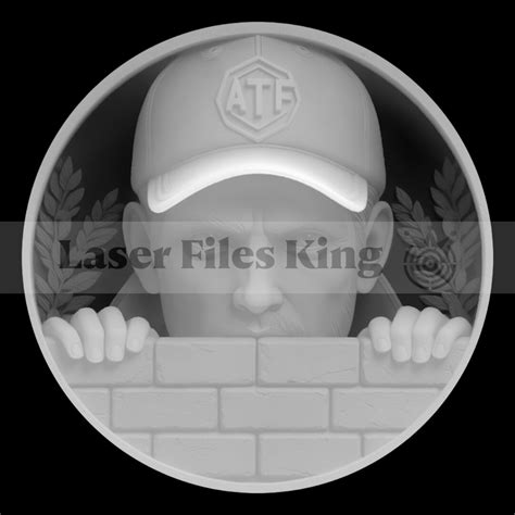 Fiber Laser Cut Depth Map 3d Png File Depth Engraving Brass Coin High Quality Images Ezcad2