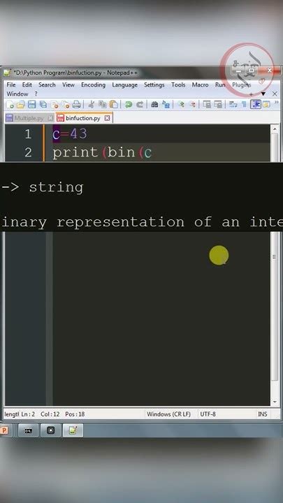 Python Build In Function Bin In Tamil Shorts Ytshorts Python Build In Functions Python
