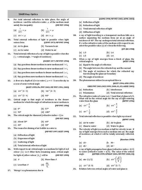 04 Assignment Ii Pdf Transmission Medium Optics