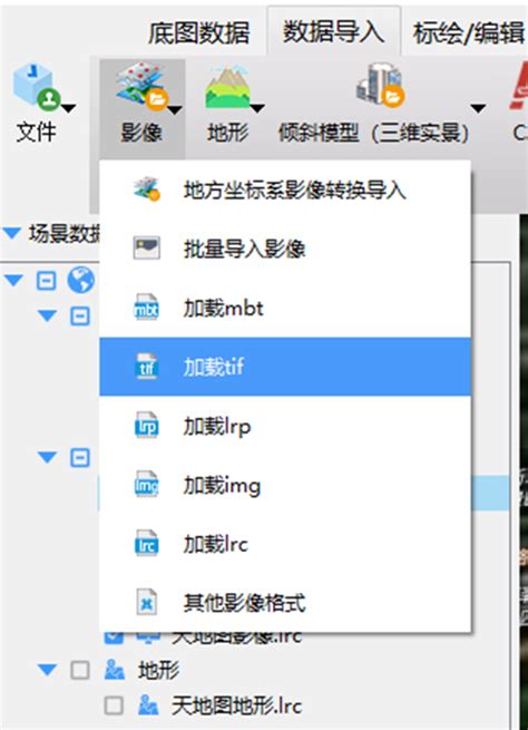 导入jp2格式数据 图新地球4