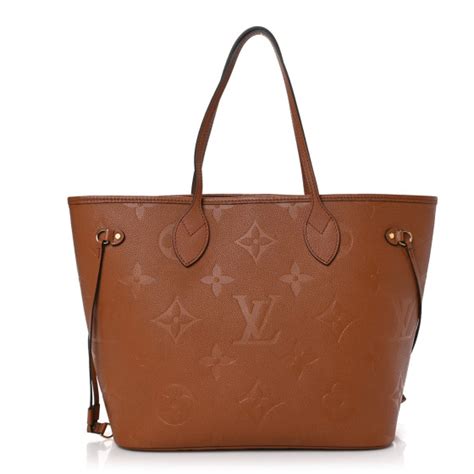 Louis Vuitton Empreinte Monogram Giant Neverfull Mm Cognac 1263394