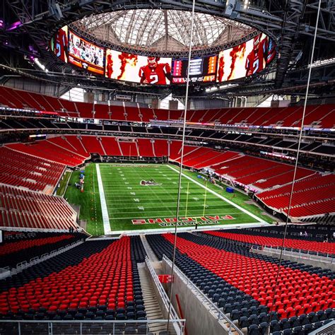 Mercedes Benz Stadium Atlanta Das Spektakuläre Kamera Verschlussdach