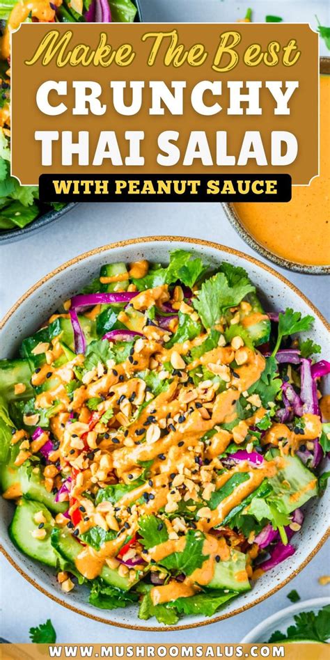 Easy Thai Cabbage Salad With Creamy Peanut Dressing Recipe Cabbage