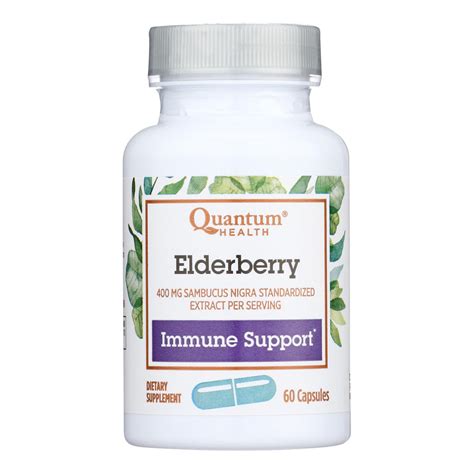 Quantum Elderberry Immune Defense Extract 400 Mg 60 Capsules Hey