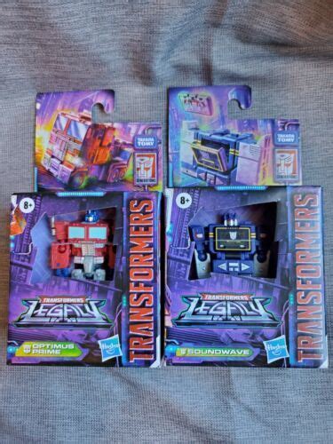 Soundwave And Optimus Prime Transformers Wfc Legacy Core Class Lot Nib New 4604857516