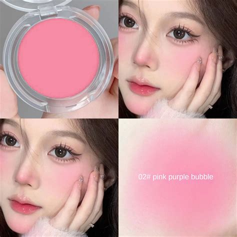 Single Color Blush Matte Natural Cheek Tint Brighten Face Waterproof